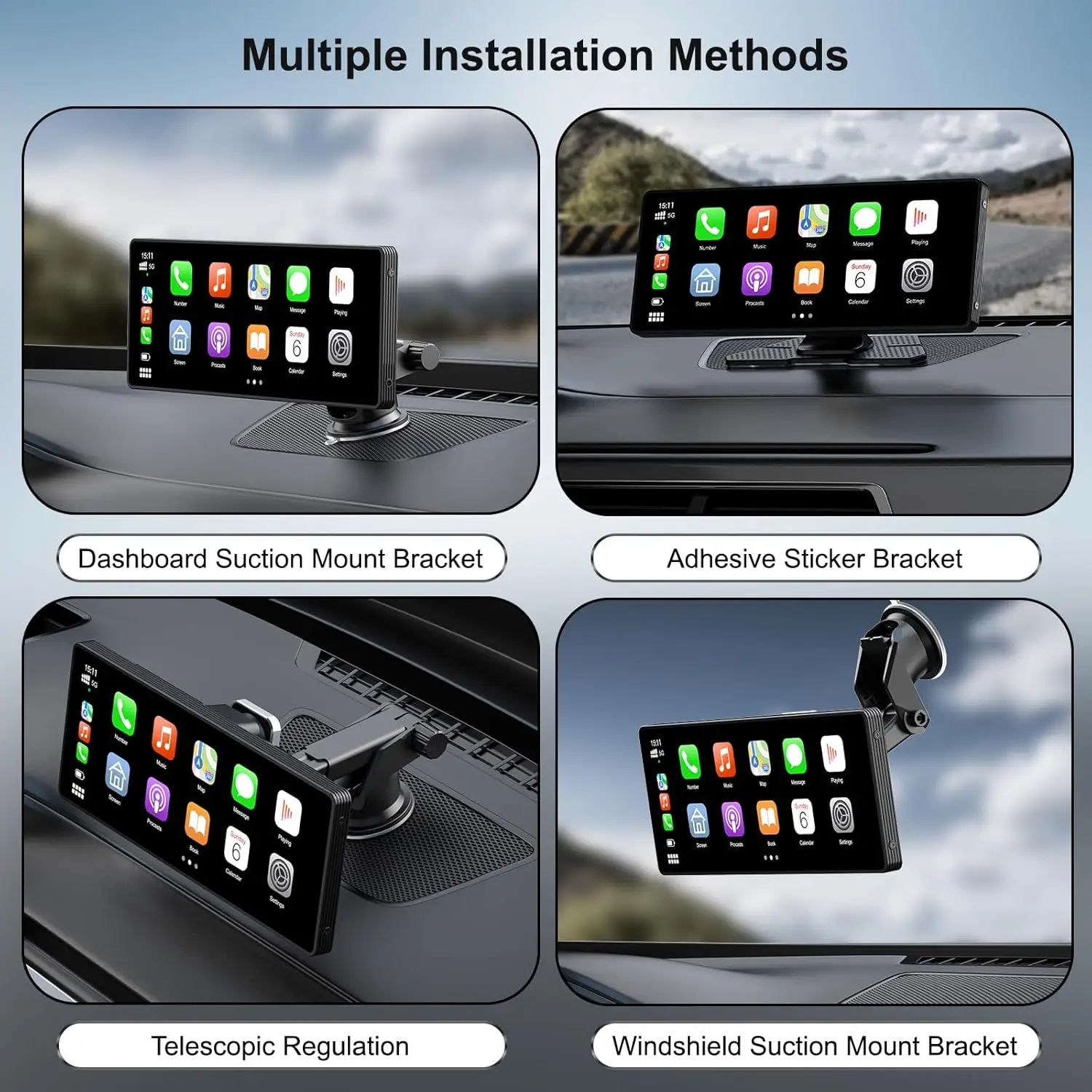 10.26'' Wireless IPS Touch Screen for Universal Carplay