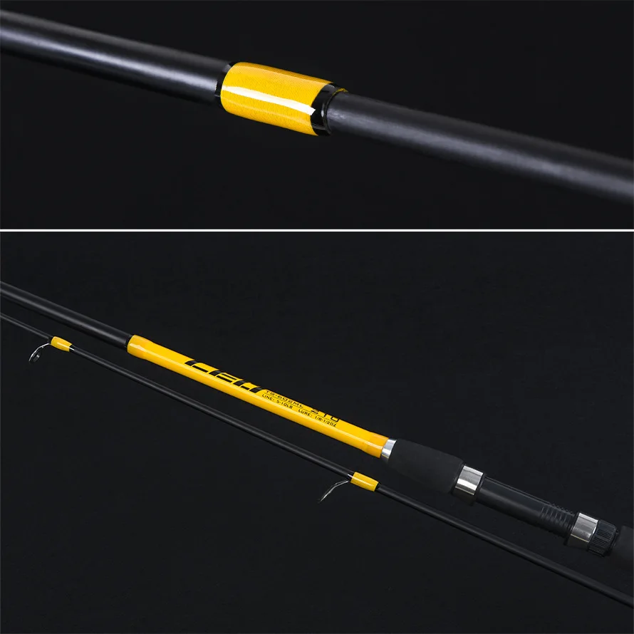 Ml Yellow Fiberglass Fishing Rod Glass Lure Ultralight Surf Fishing Rod ...