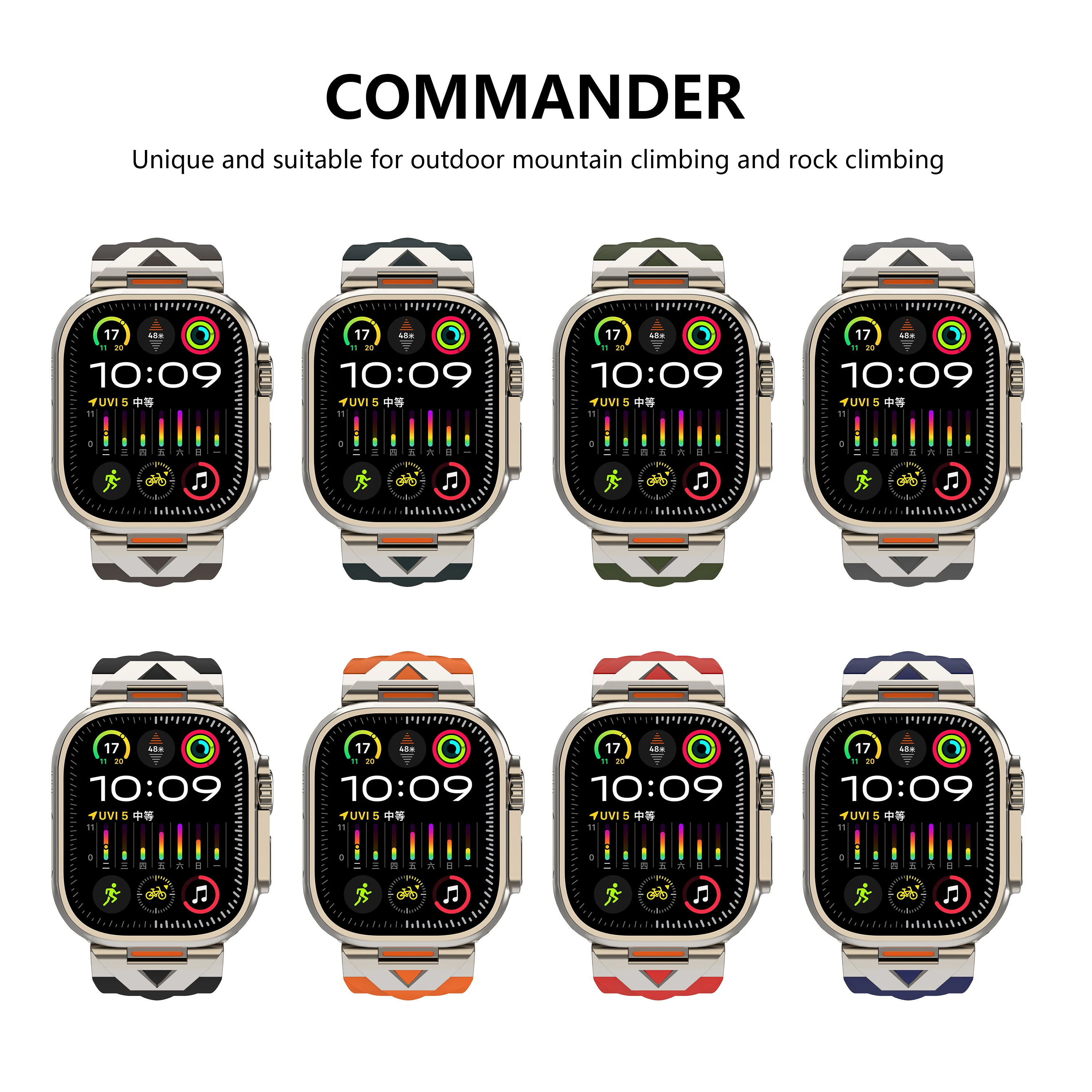 IVANHOE Titanium Color Band for Apple Watch Ultra 49 45mm Series 10 9 8 ...