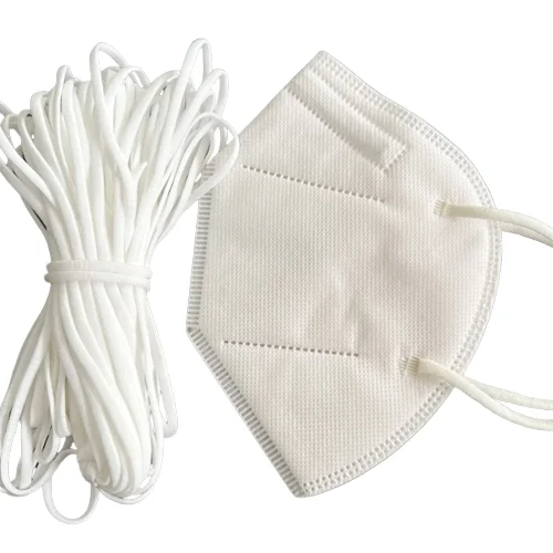 Flat Elastic Earloop Factory Made Polyester Elastic White Earloop - Buy ...