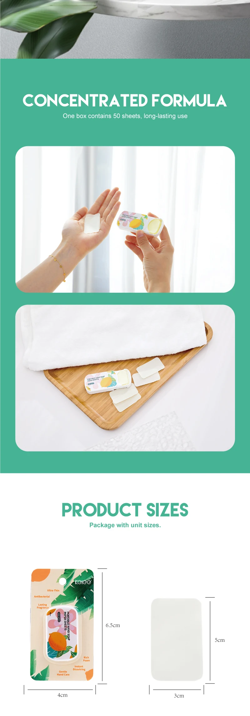 Portable Travel Paper Soap Disposable Washing Hand Bath Clean Scented ...