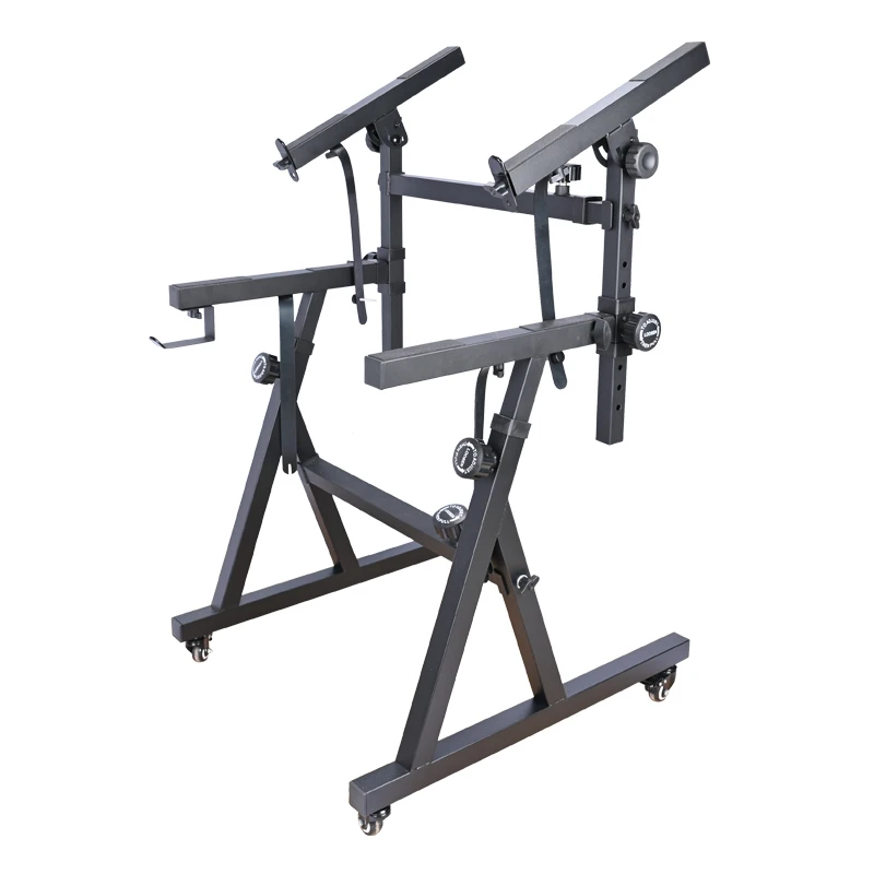 Heavy Duty Double- Desk Z Shape Adjustable Detachable Keyboard Rack ...