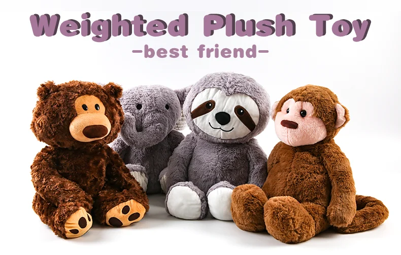 Wholesale Heated Sensory Weighted Plush Stuffed Animal Toys Custom ...