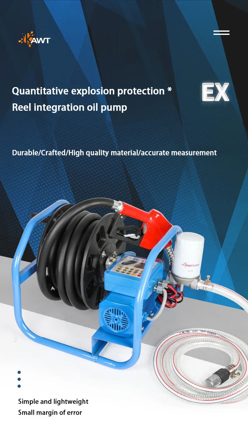 Cavitt 12V/24V/220V Quantitative Explosion-proof Pump Set Portable Fuel Pump Quantitative Flow ...