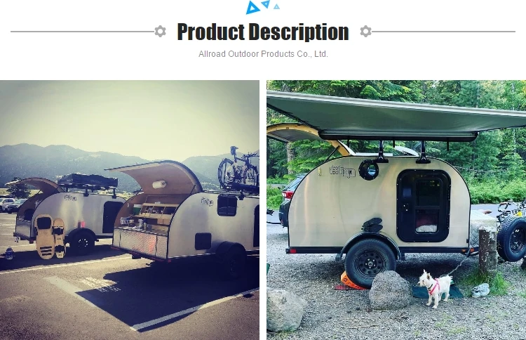 Multifunctional Toy Hauler Travel Teardrop Camper Trailer With Great ...
