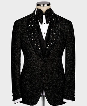 Business Suits Bridegroom Wedding Dress Party Ceremony Pure Tuxedos ...