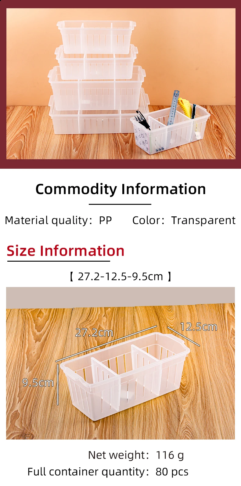 Transparent Square Plastic Storage Box With Various Specifications ...