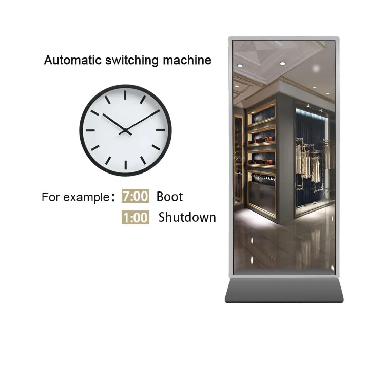 Magic Mirror Android 43 50 Inch Standing Magic Intelligent Mirror ...