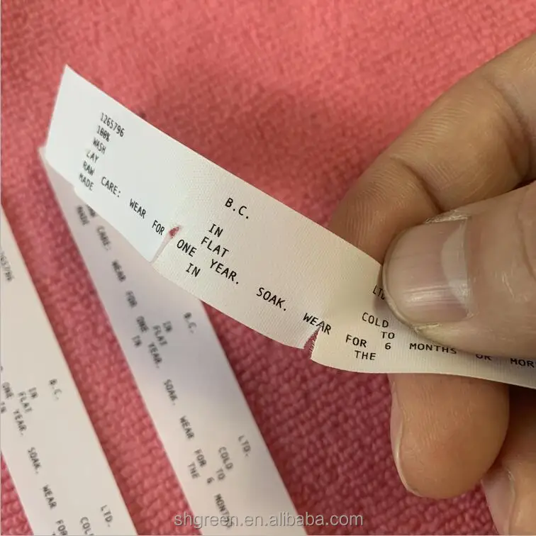Removable Easy Tearaway Fabric Care Label,hot Sale Printing Tear Away ...