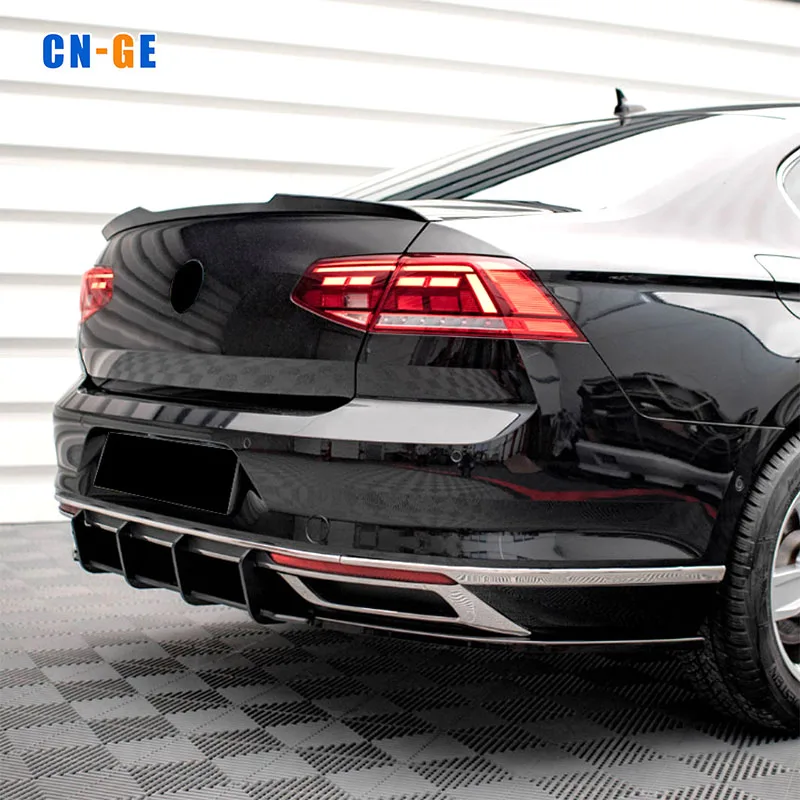 Blade Bumper Diffuser Rear Bumper Rear Lip For Vw Magotan Passat B8.5 ...
