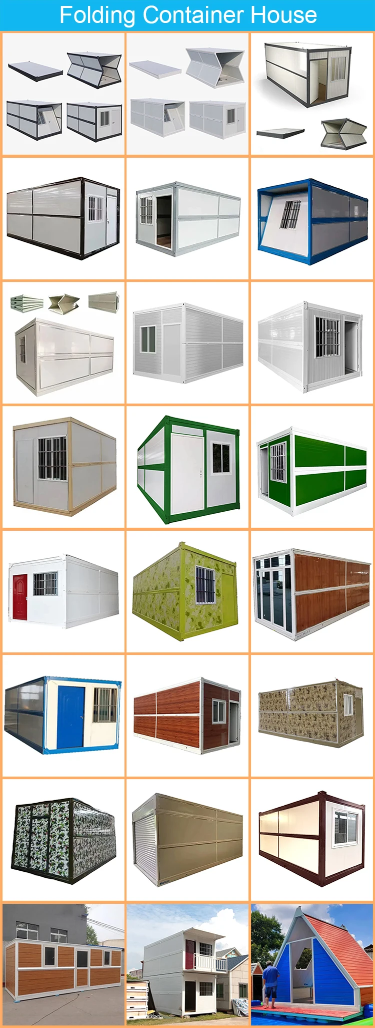 Factory Customized Prefab 20ft 40ft Expandable Folding Container House ...
