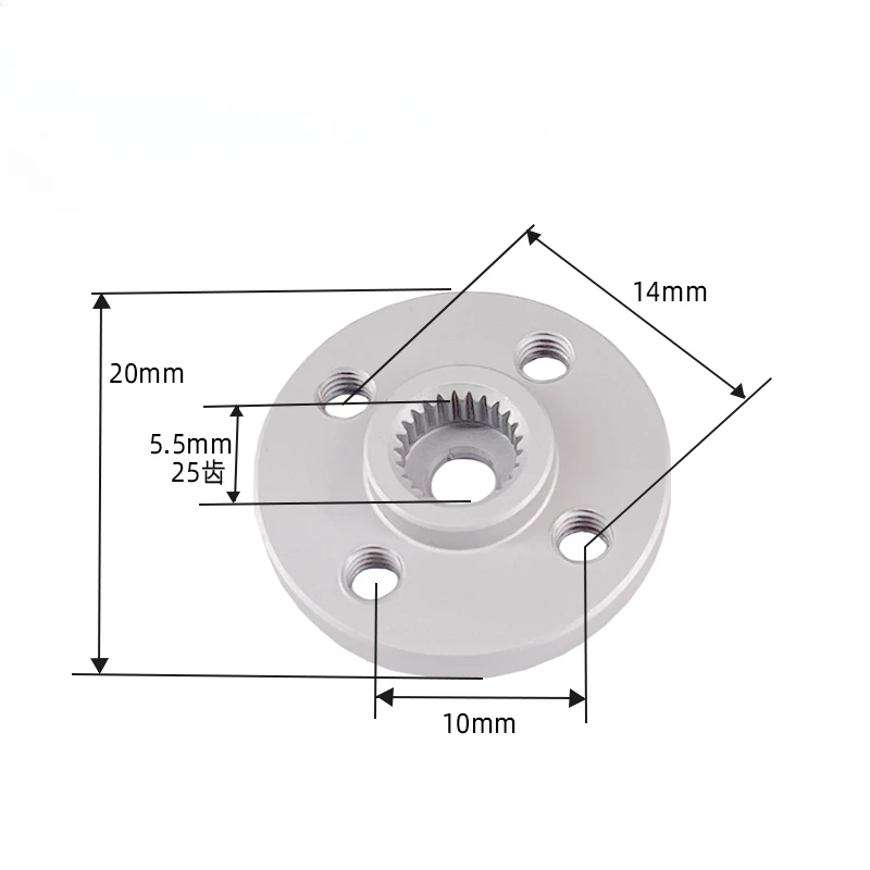 18t 25t Rudder Servo Arm Wheel Metal Disc Horn For Digital Servo Ds3230 ...