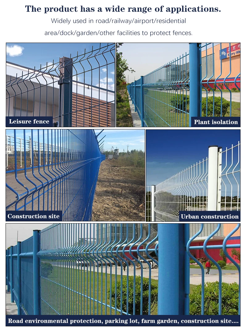Pvc Coated Triangle Bending Perimeter Nylofor Fence / 3d Curved Welded Wire Mesh Panel Fence ...