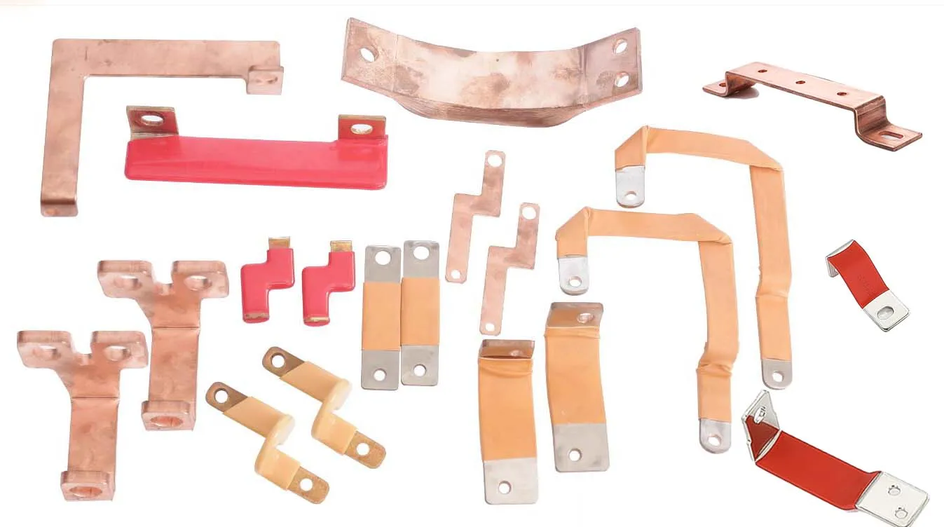 Copper Laminated Flexible Bus Bar Connector for Electrical Applications ...