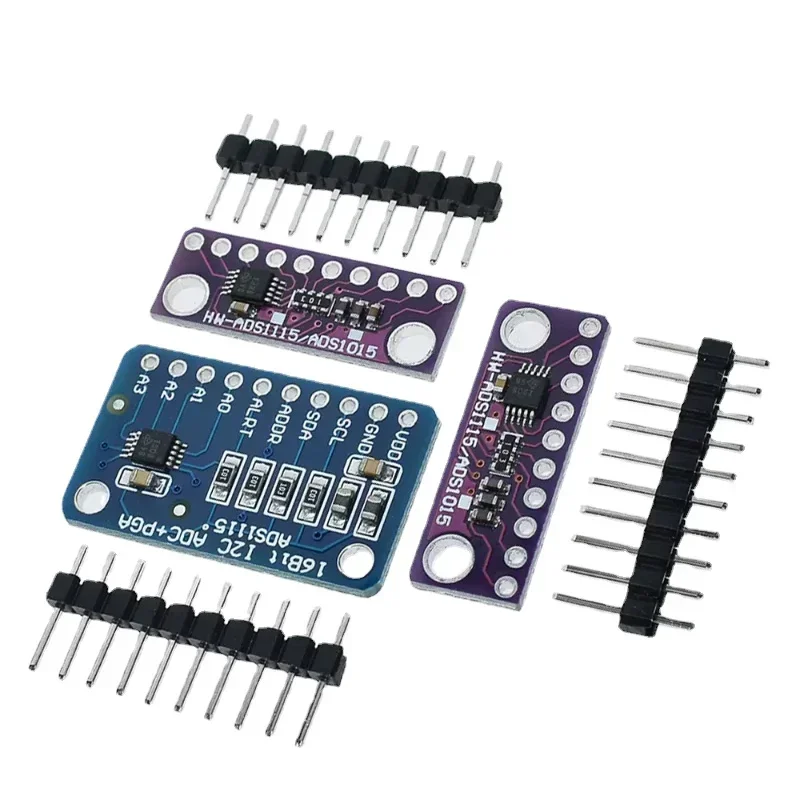 16 Bit I2c Ads1115 Ads1015 Module Adc 4 Channel With Pro Gain Amplifier 2.0v To 5.5v For Arduino ...