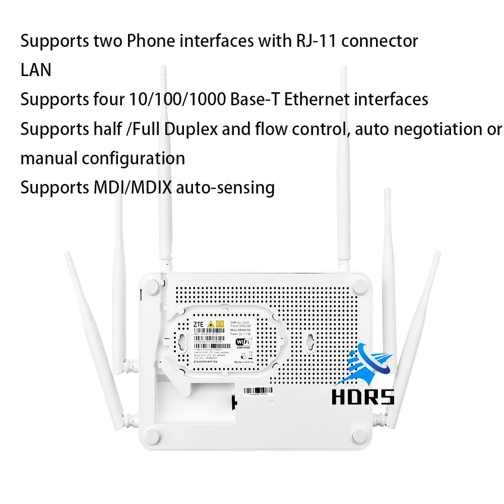 Brand New Zte F680 4ge +2pots + High Dual Band Wifi Gpon Ont Onu Router ...