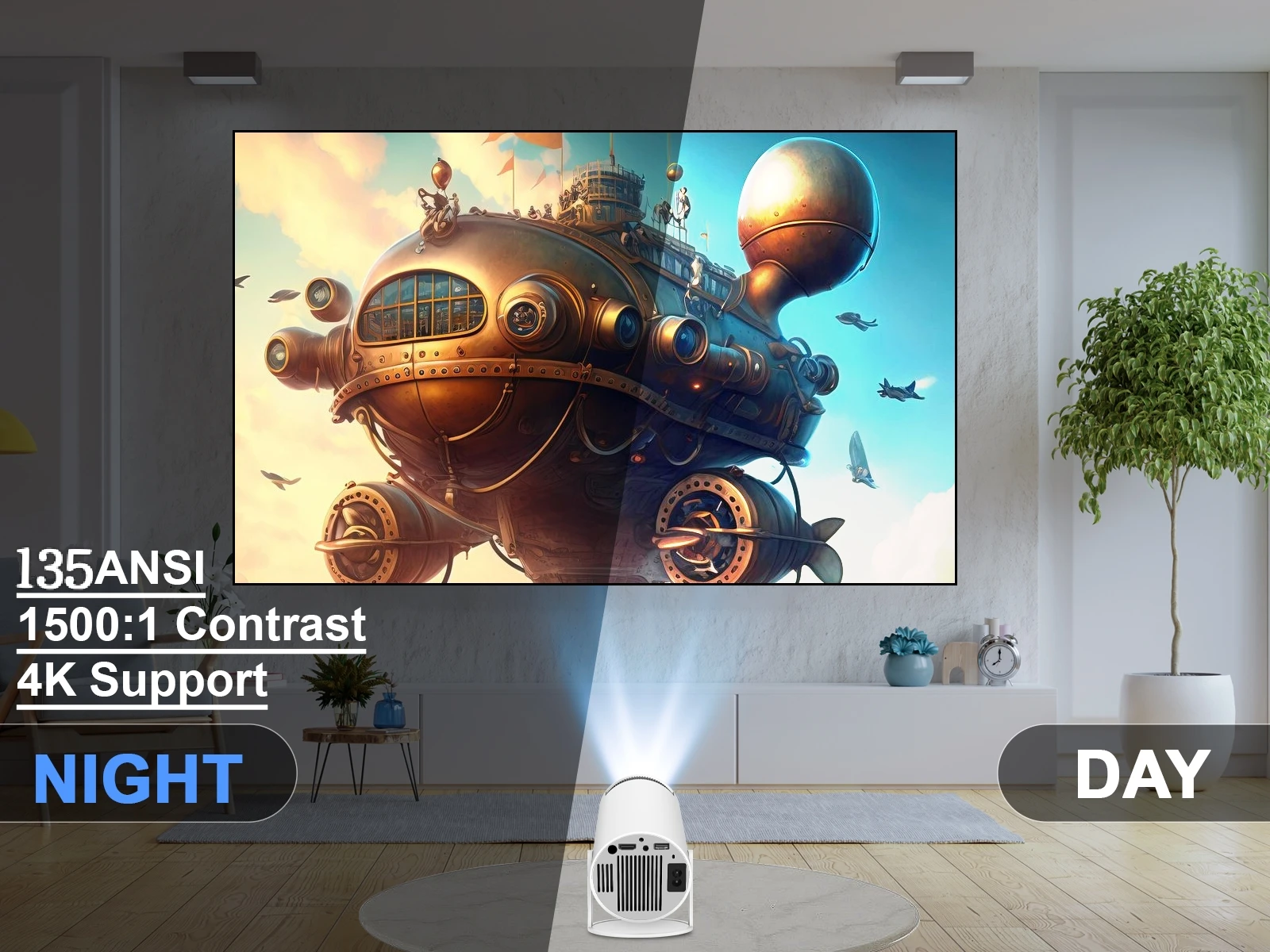 HY300 Pro 3D Smart Projector - Full HD Android DLP Proyector