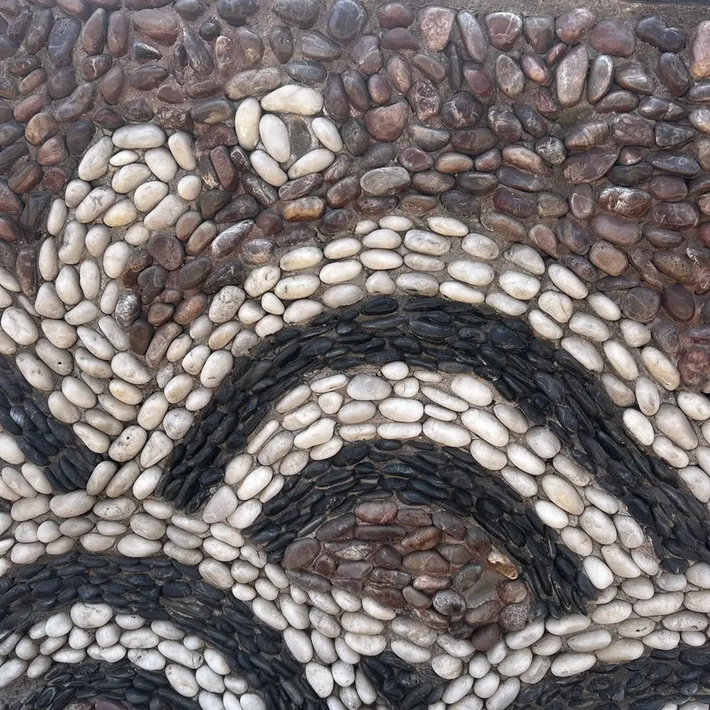 Well Selected Natural River Pebbles Wall Cladding Polished