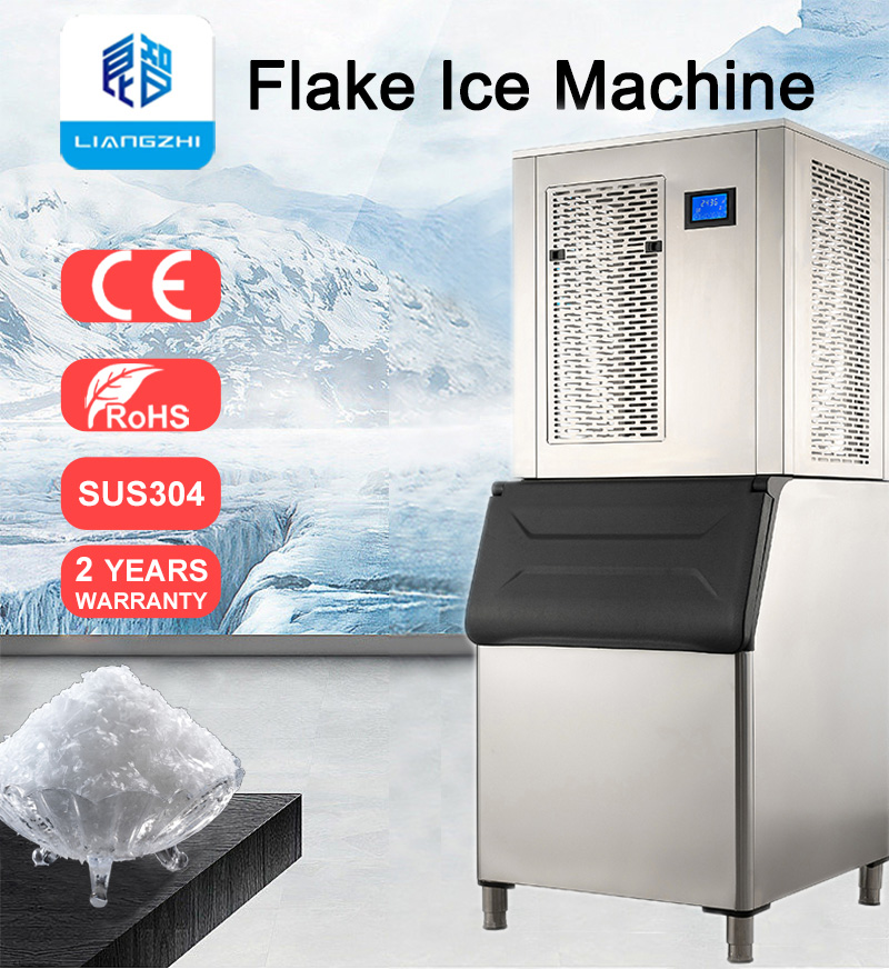 500kg Daily Lz-05 Geneglace Flake Ice Machine Chongqing Seawater Flake ...