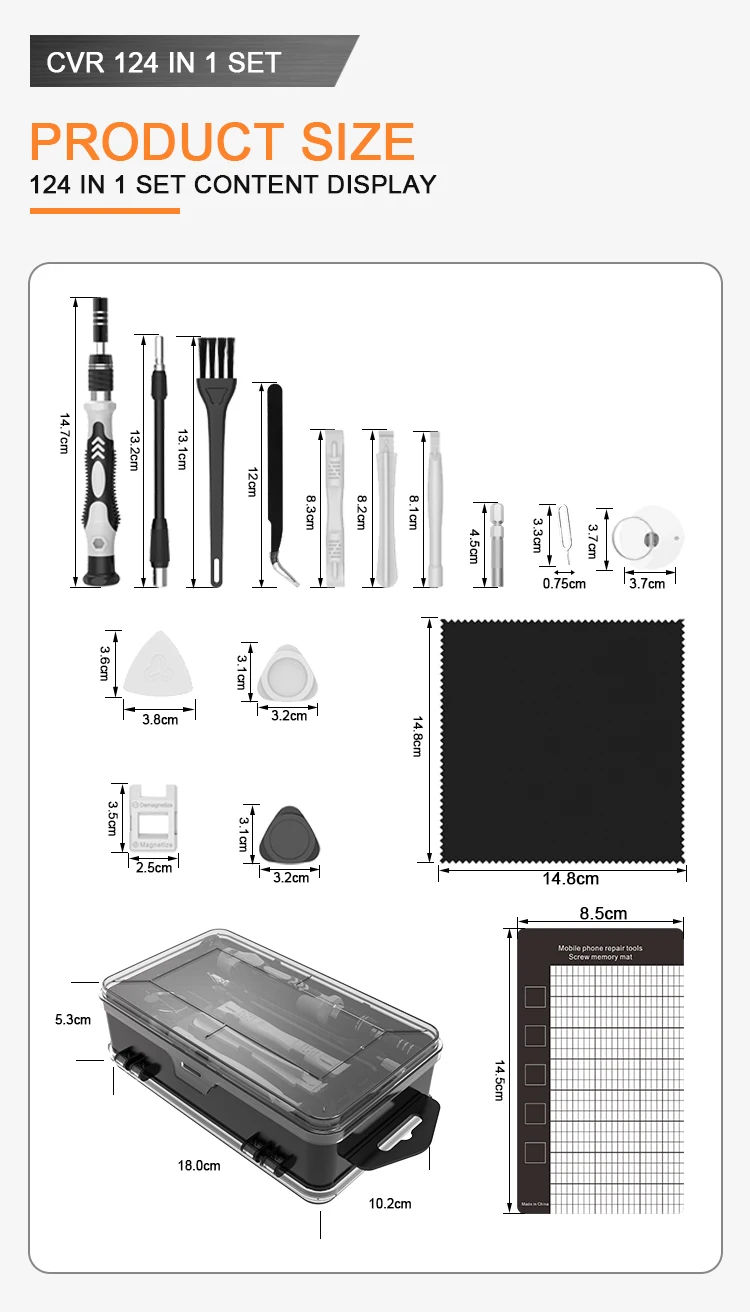 128 in 1 Precision Screwdriver Set Screwdriver Bits Mechanic Tools Set ...