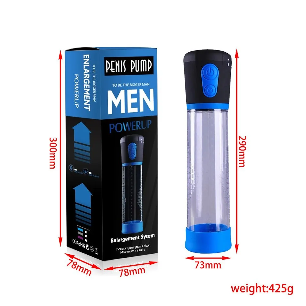 Large Enhanced Growth Pump Training Tool Men's Vacuum Pump Penis ...