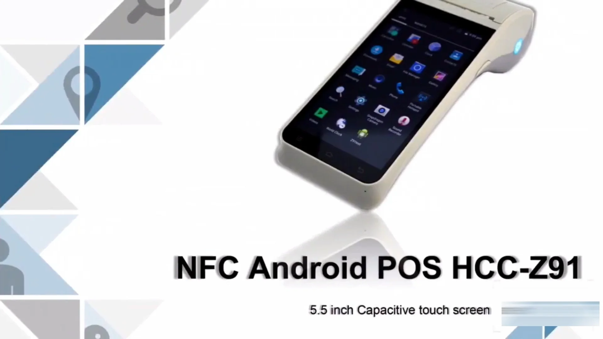 Nfc Reader Portable Android Pos Terminal With Thermal Printer Hcc-z91 ...