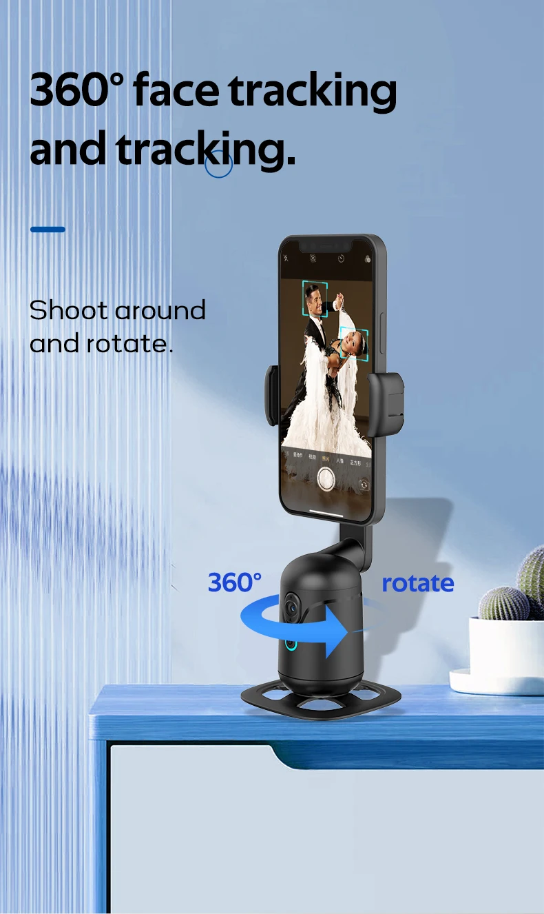 Q7 Ai Tracking Holder Gimbal - Smart Motion Sensor Mount