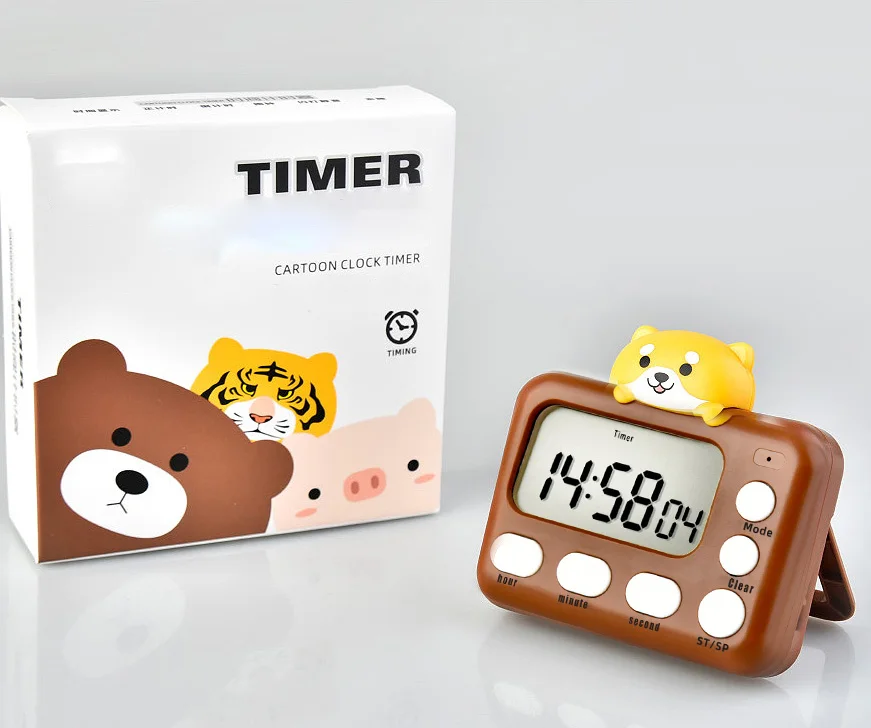 Pomodoro Cute Digital Study Timer for Kids Cooking Timer