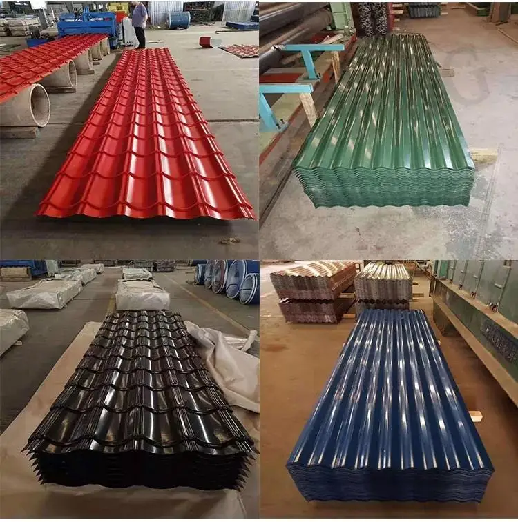 Galvanized Steel Plate Corrugated Roof Sheet Color Coated Roofing Sheet ...