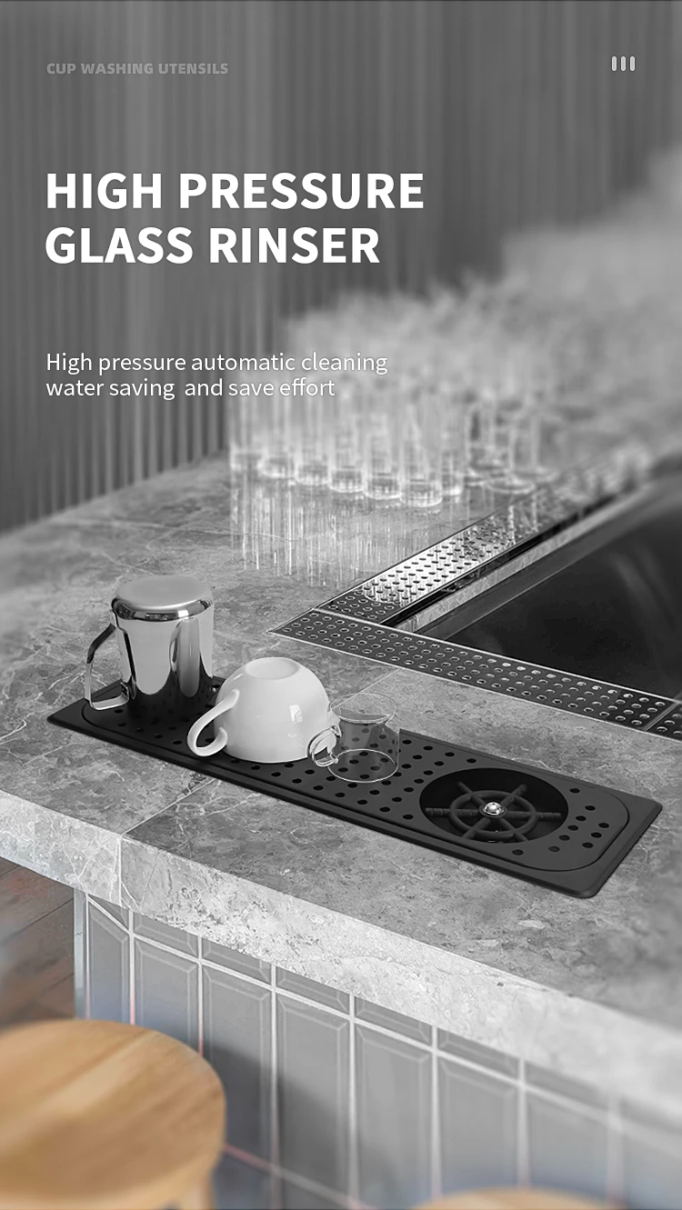 304 Stainless Steel Bar Glass Cleaning Rinser Cup Washing Machine ...