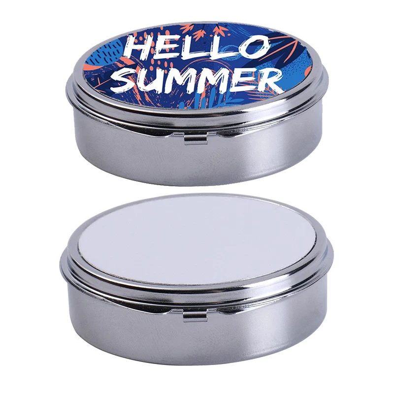 Qualisub Personalized Circle Metal Pill Case - Sublimation