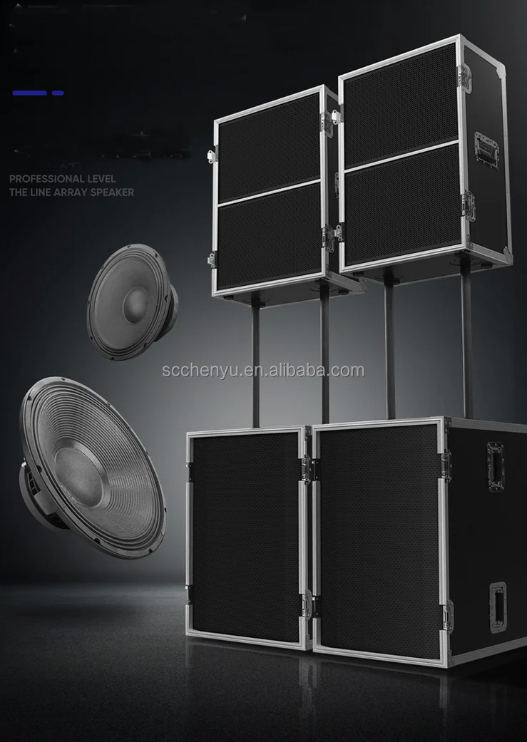 Professional Audio System Dual 15 Inch Line Array Speakers Outdoor ...