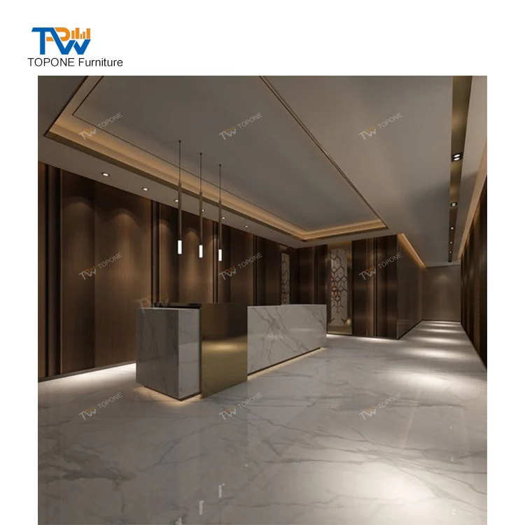 White Curved Reception Desk - Modern Office Furniture