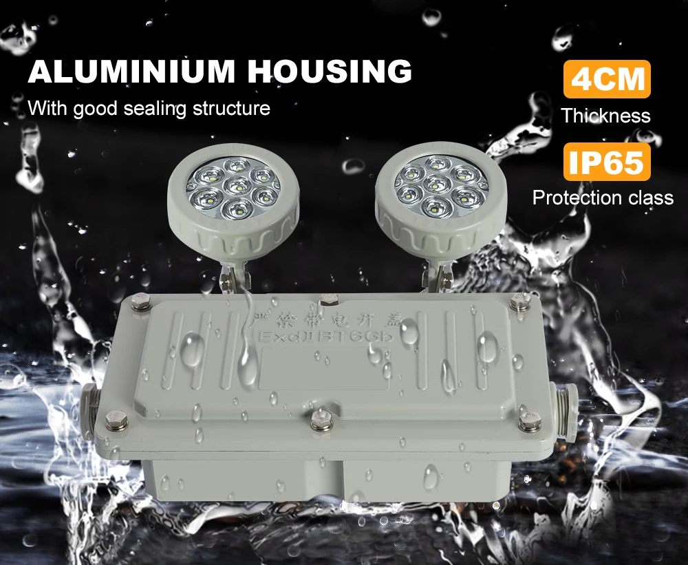 Explosion Proof Emergency Ip65 Wf2 Commercial Wall Mounted Double Heads - Buy Explosion Proof ...