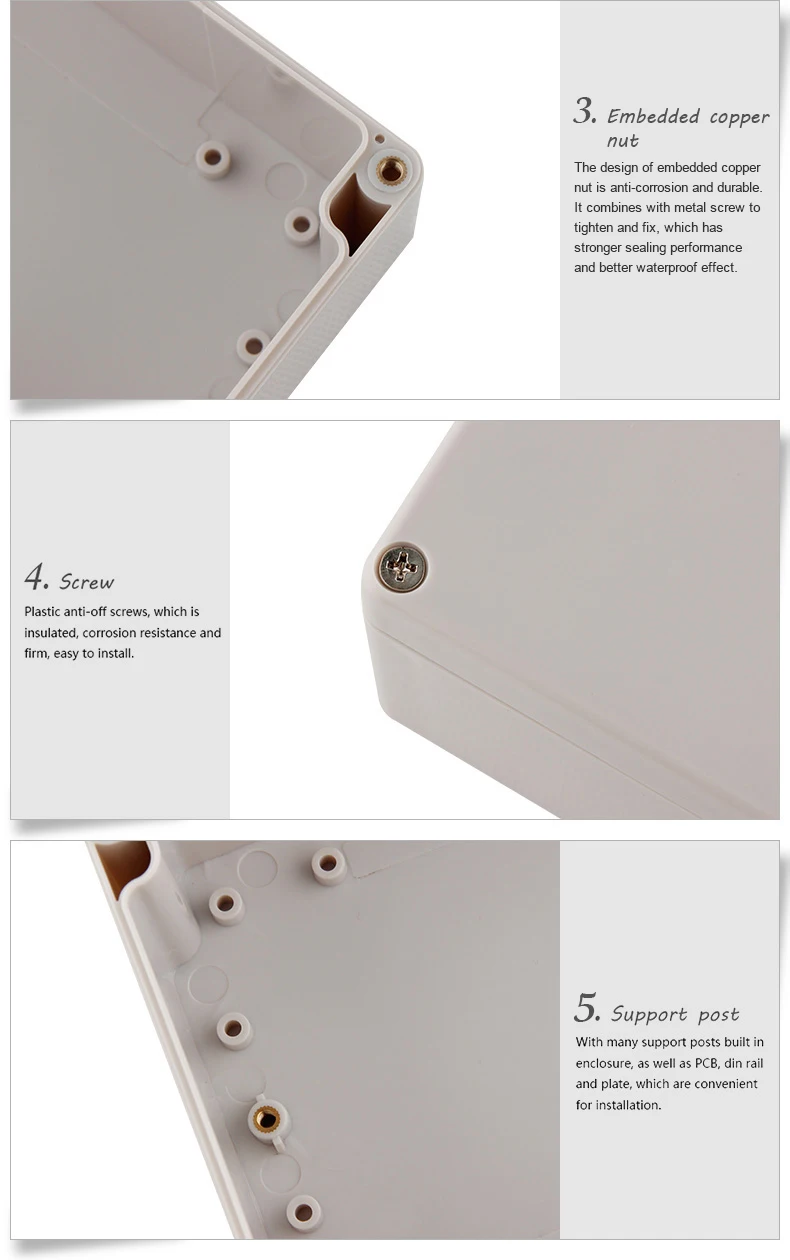 Cctv Ip67 Pc Abs Plastic Junction Box Outdoor Cable Waterproof And ...