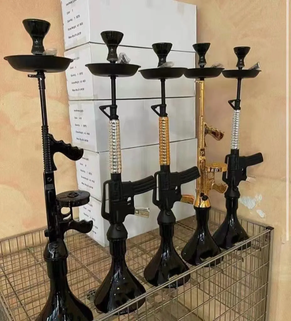 Arabian Craft Resin AK47 Gun Shisha Hookah with Accessories
