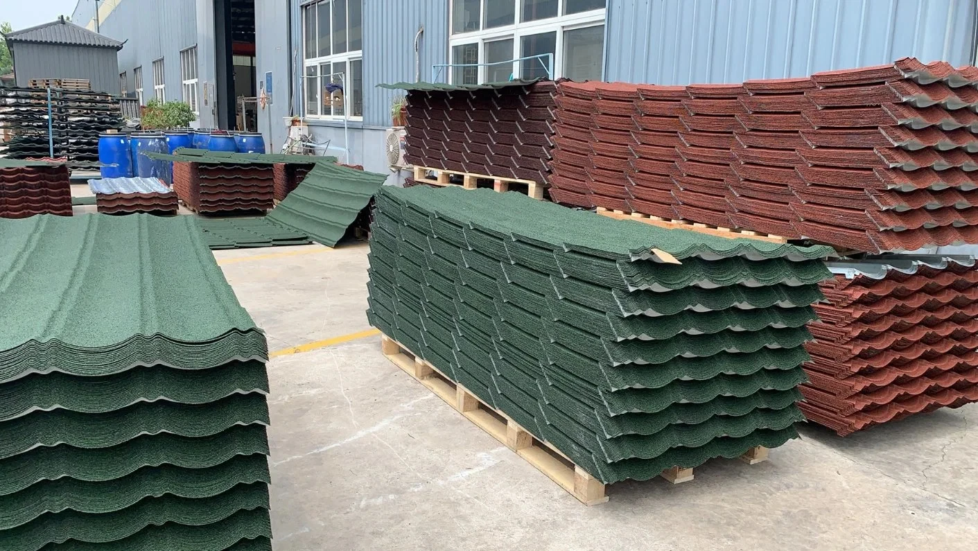 Factory Price Color Coating Stone Metal Roofing Tile Gi Galvanized ...