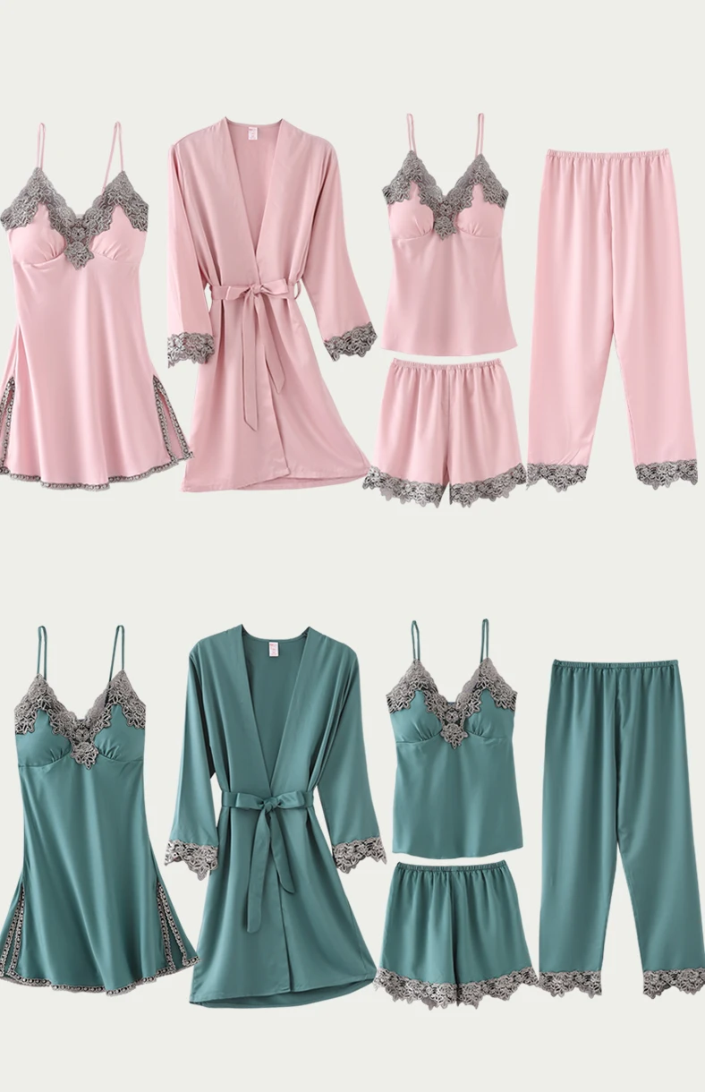 Wholesale New Arrival Pajama Luxury Rayon Satin Pajamas for Women Set