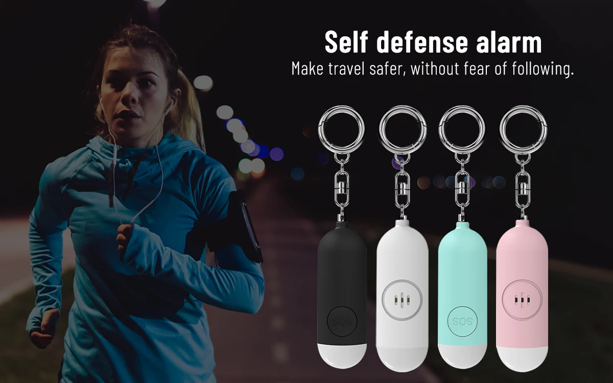 140db Emergency Self Defense Alarm Keychain for Safety