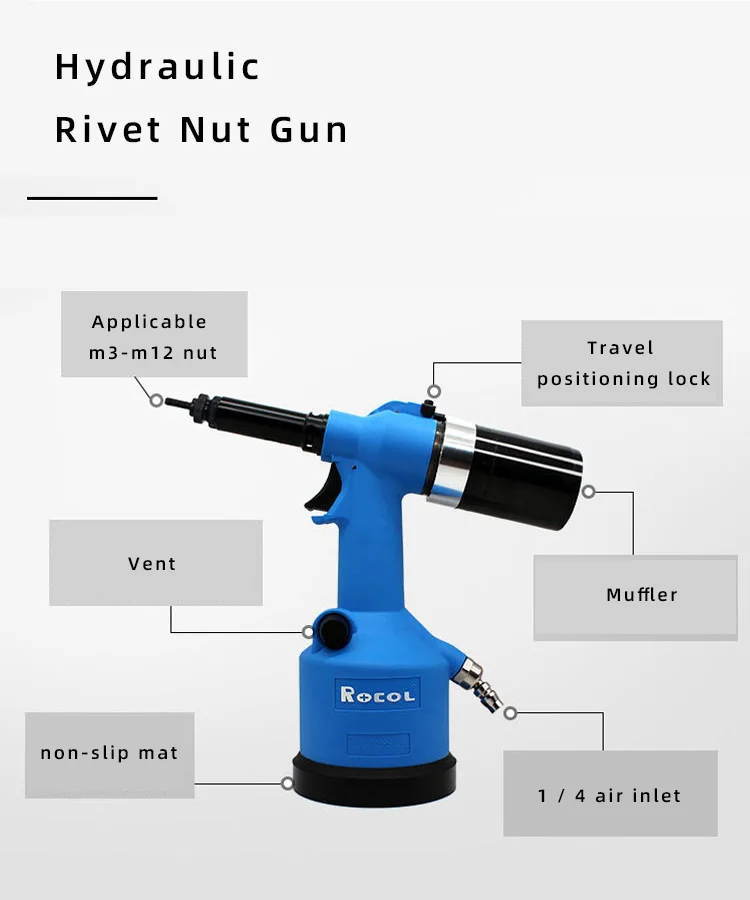 Pneumatic Rivet Nut Gun - High Quality Industrial Tool