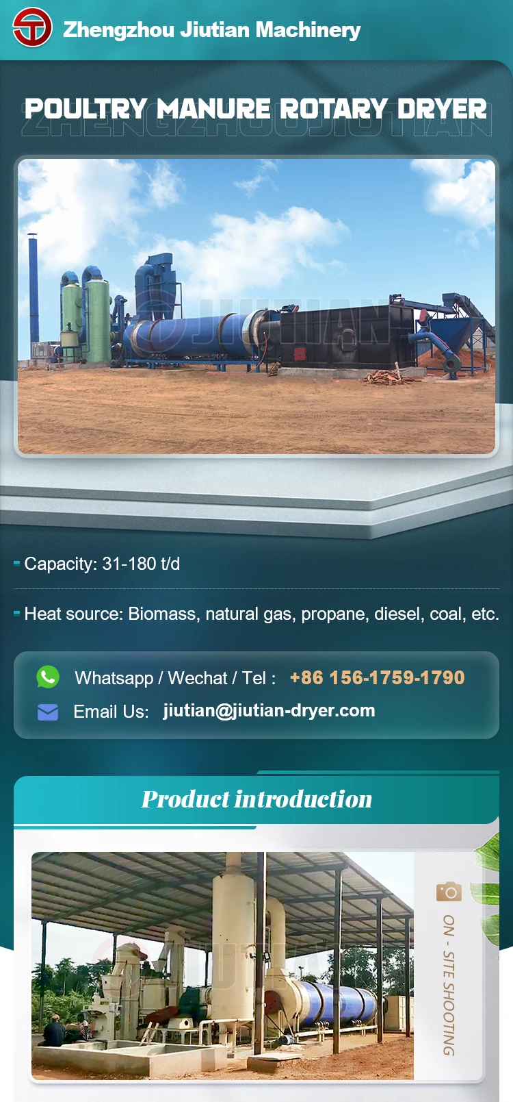 Cheap Price Poultry Waste Droppings Horse Manure Chicken Litter Rotary ...