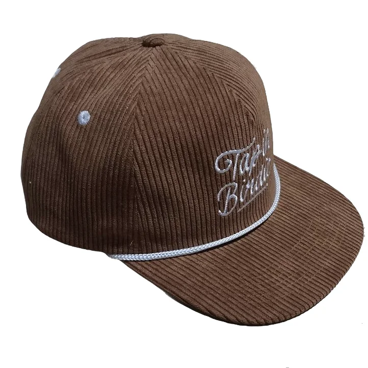 Custom Colors Unstructured Corduroy 5 Panel Rope Snapback Caps And Hats With String - Buy 5 ...