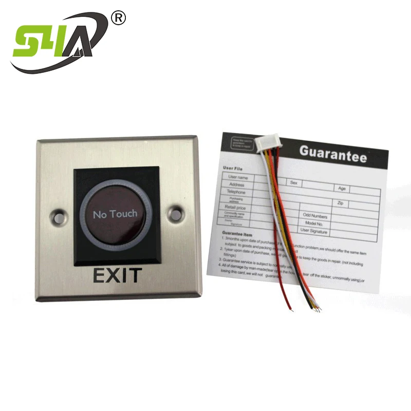 Alibaba.com: S4A EB-17 Touchless Exit Button, Infrared Sensor, Stainless Steel Panel : Enhance ...