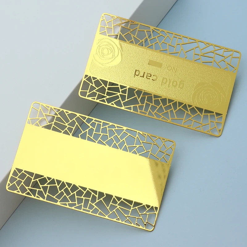 Metal Card 24k Gold Business Metal Gold Plated Luxury Laser Engraved ...