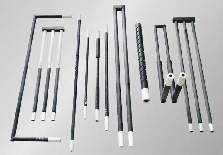 I W U Type High Temperature Spiral Heating Element Rod Silicon Carbide ...