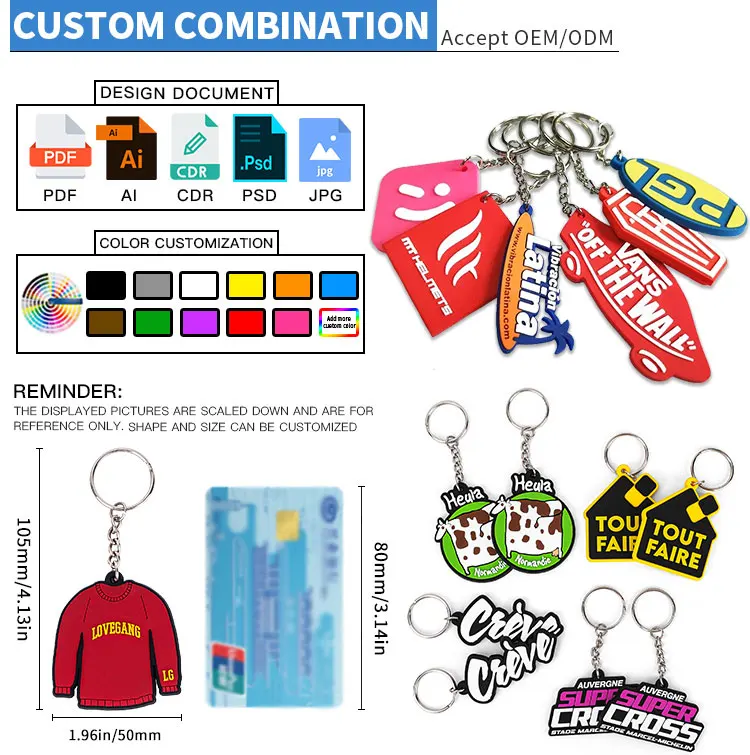 Wholesale Promotional Custom 3d Pvc Keychain Animated Pvc Keychains ...