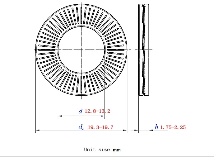 High Quality DIN25201 Stainless Steel 316 Double Fold Self-Locking Wedge Lock Washer| Alibaba.com