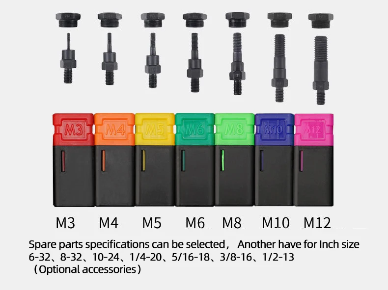 High Efficiency Rivet Nut Gun - M3-M12 Automatic Manual Tool