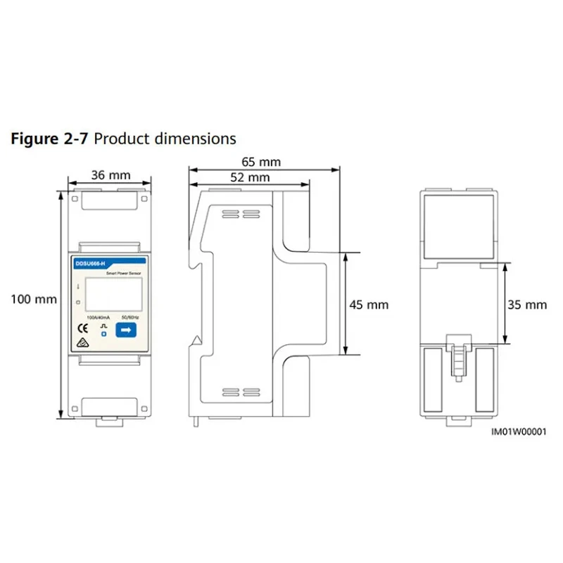 Hua Wie Smart Power Sensor Ddsu666-H for Solar Inverter