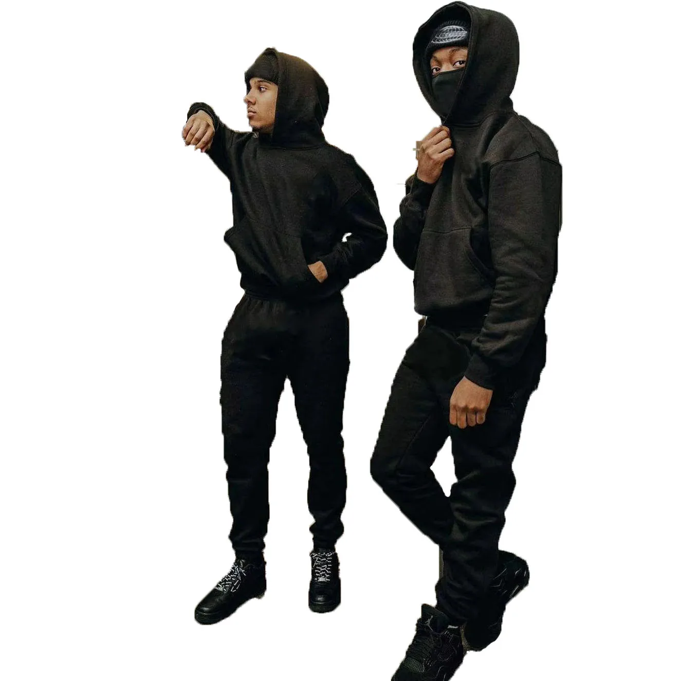 Custom men clothes set embroidery team sweatsuit jogger sweatsuits hip ...